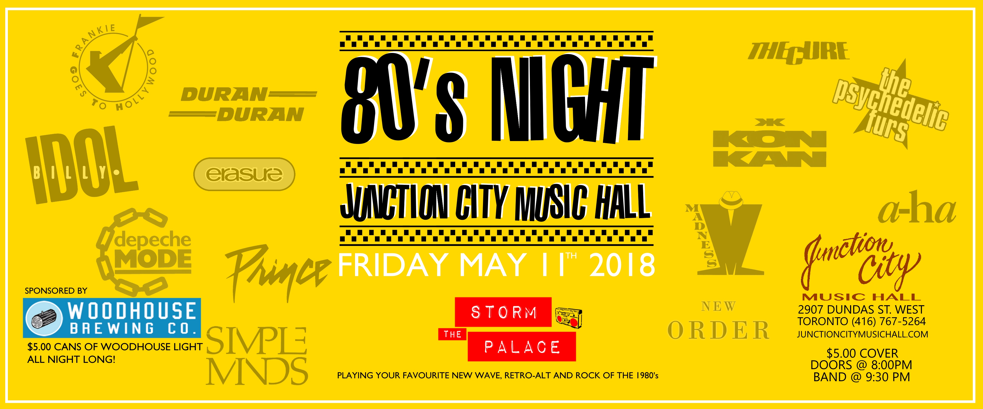 Tonight! 80's Night at Junction City Music Hall, Toronto - Storm The Palace